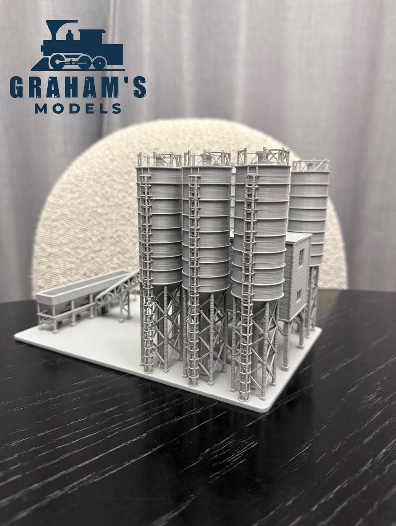N Scale Concrete Plant Cement Factory / 1:160 Gauge/ No Assembly ...