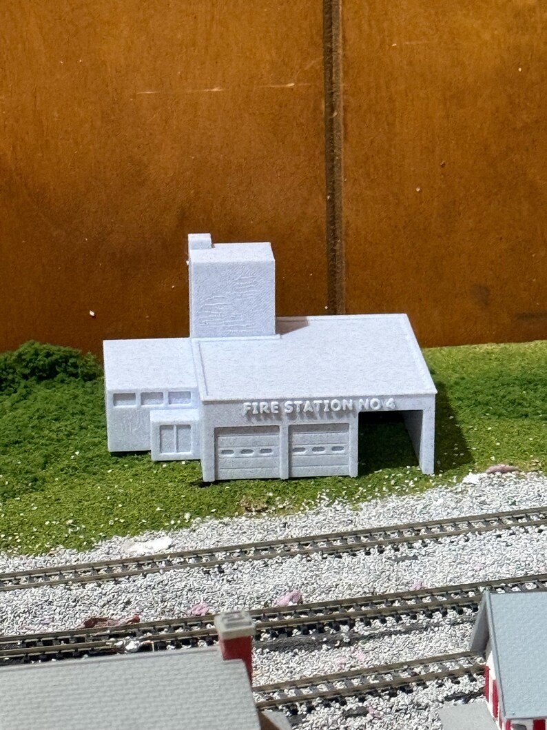 N Scale Fire Station 1:160 | NO ASSEMBLY - Etsy