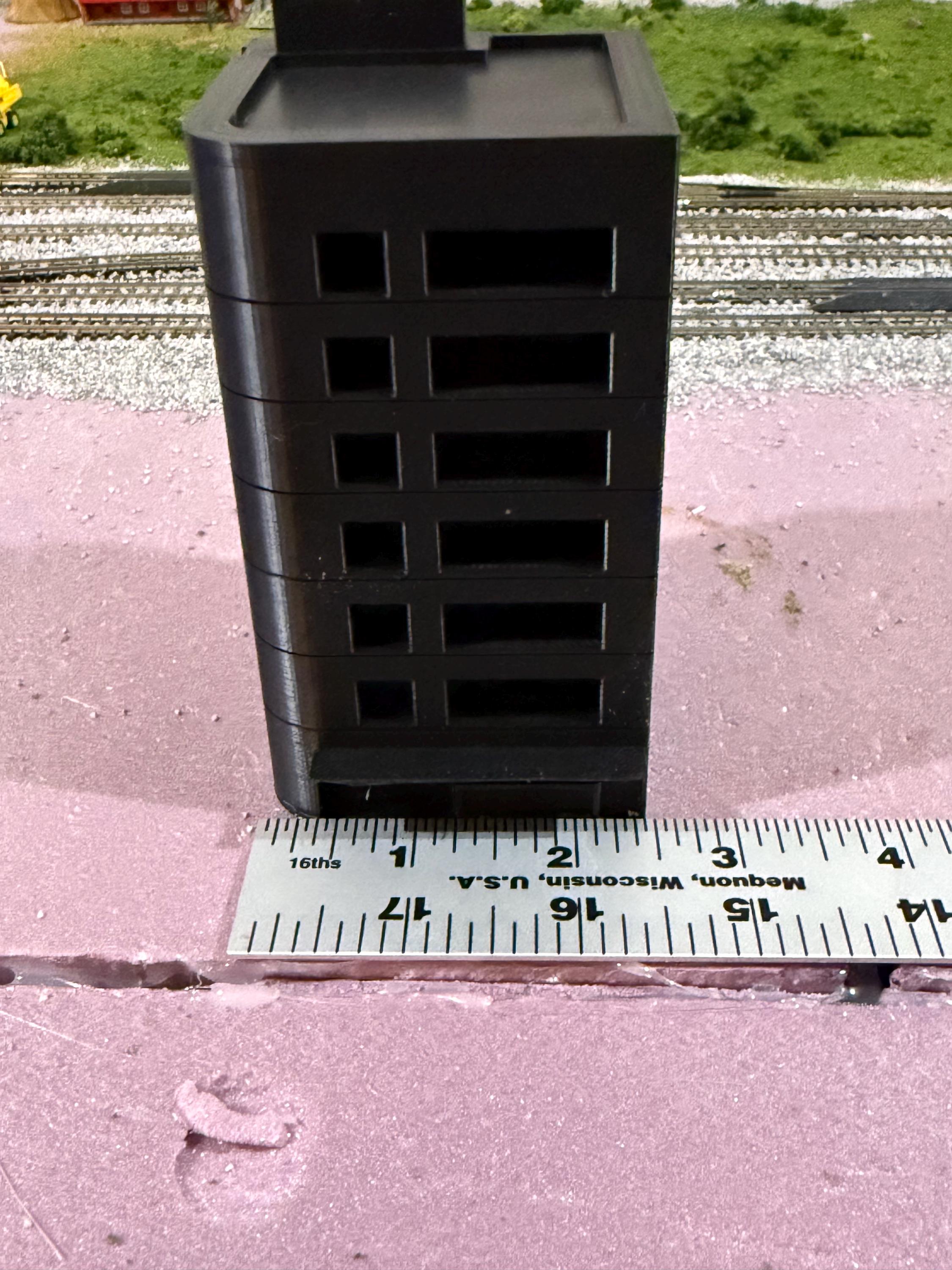 Rounded Office Building - Medium - N Scale 1:160 | NO ASSEMBLY - Etsy