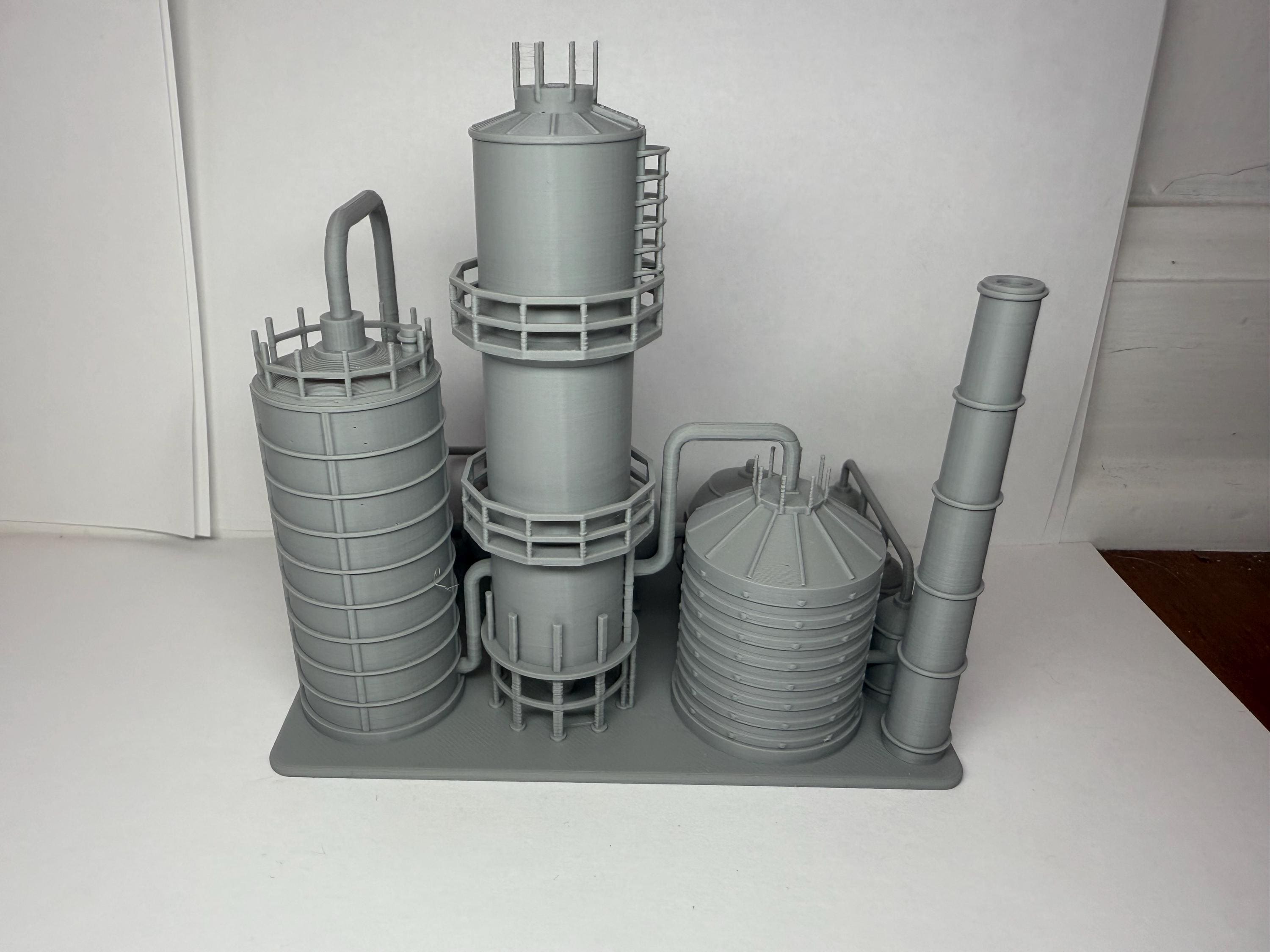 N Scale Oil Refinery / 1:160 Gauge/ No Assembly Required - Built and ...