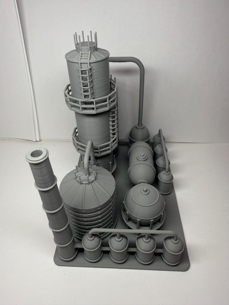 N Scale Oil Refinery / 1:160 Gauge/ No Assembly Required - Built and ...