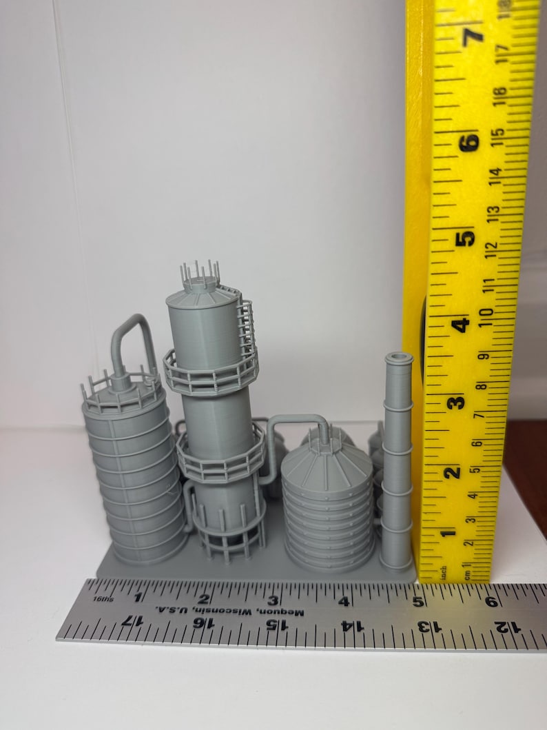 N Scale Oil Refinery / 1:160 Gauge/ No Assembly Required - Built and ...