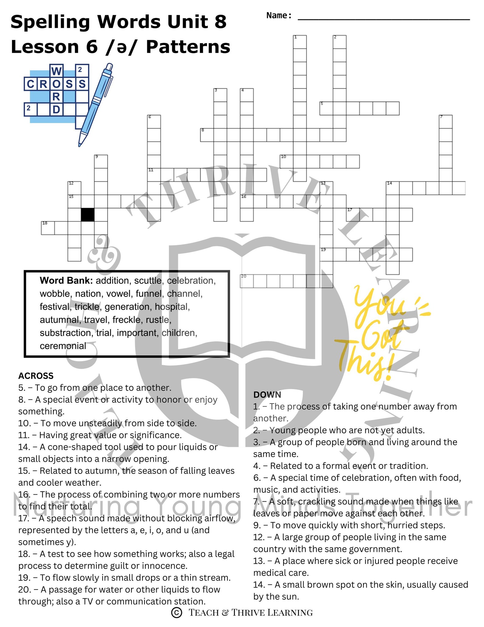 Spelling Activities and Supplements | CKLA Grade 3 Unit 8 Native ...