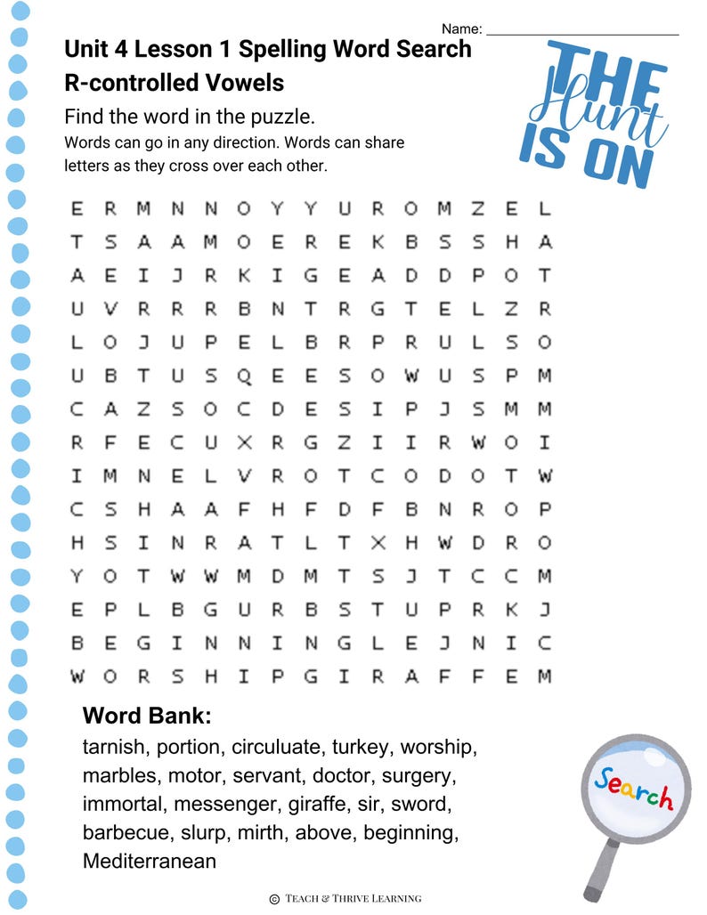 Unit 4 CKLA Grade 3 Spelling Activities | Lessons 1, 6, 11 Lists ...