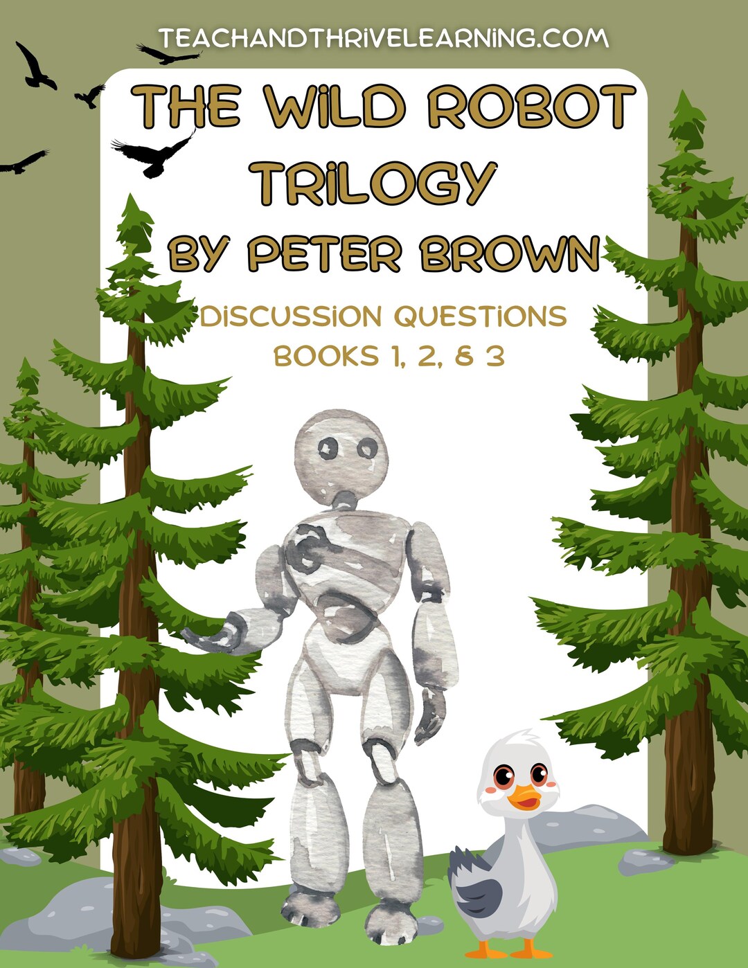 The Wild Robot Trilogy - Discussion Guide - Etsy
