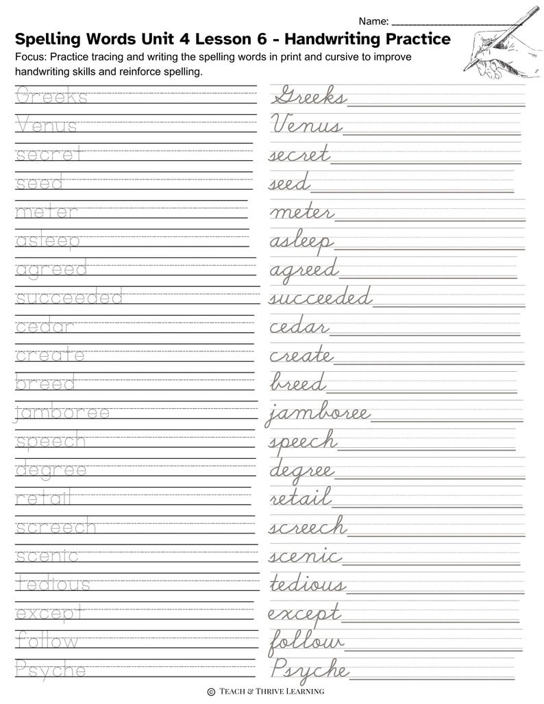 Unit 4 CKLA Grade 3 Spelling Activities | Lessons 1, 6, 11 Lists ...
