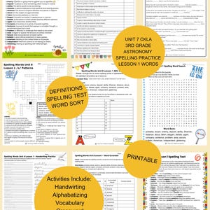 Spelling Activities and Supplements | CKLA Grade 3 Unit 8 Native ...