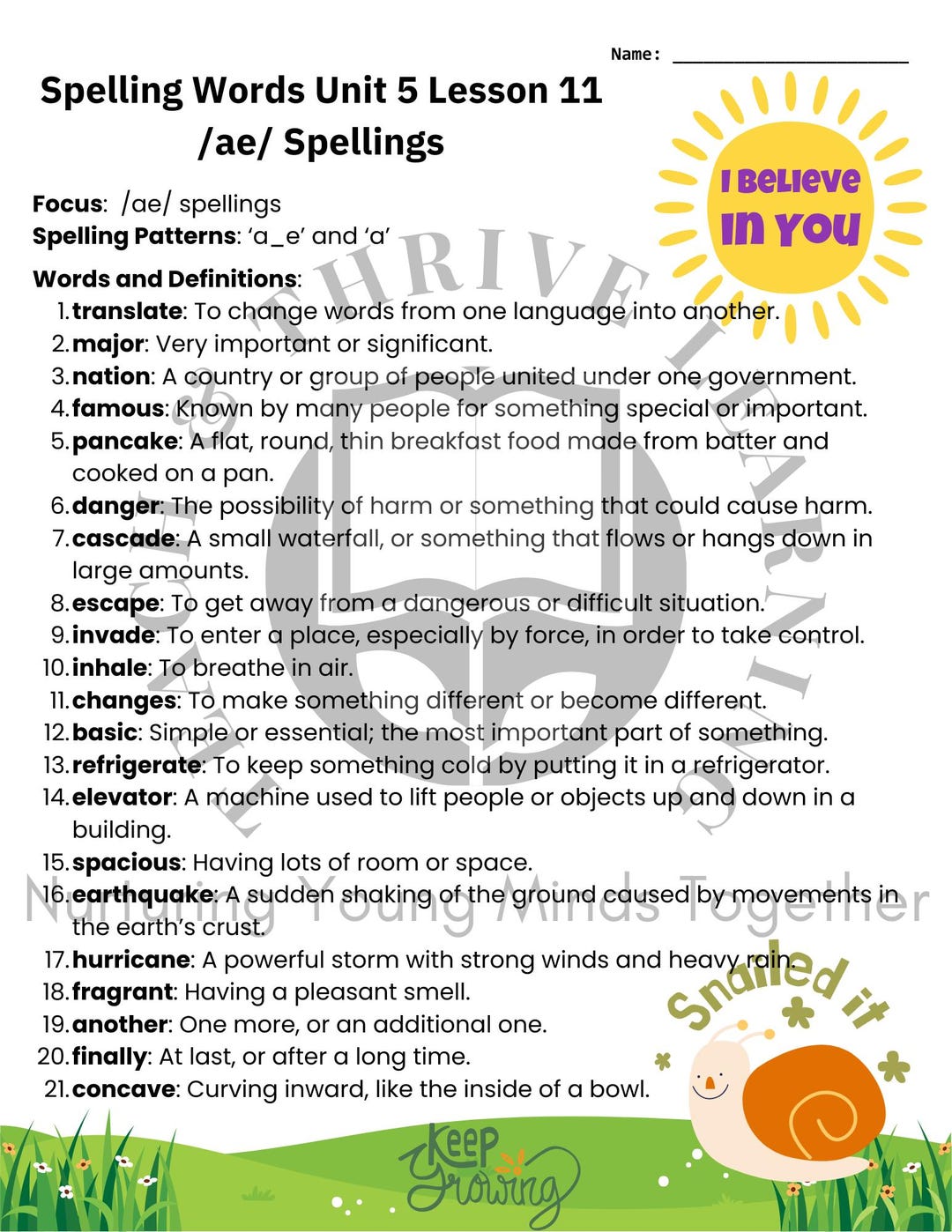 CKLA | Grade 3 | Spelling Activities | Light & Sound| Unit 5 Lesson 11 ...