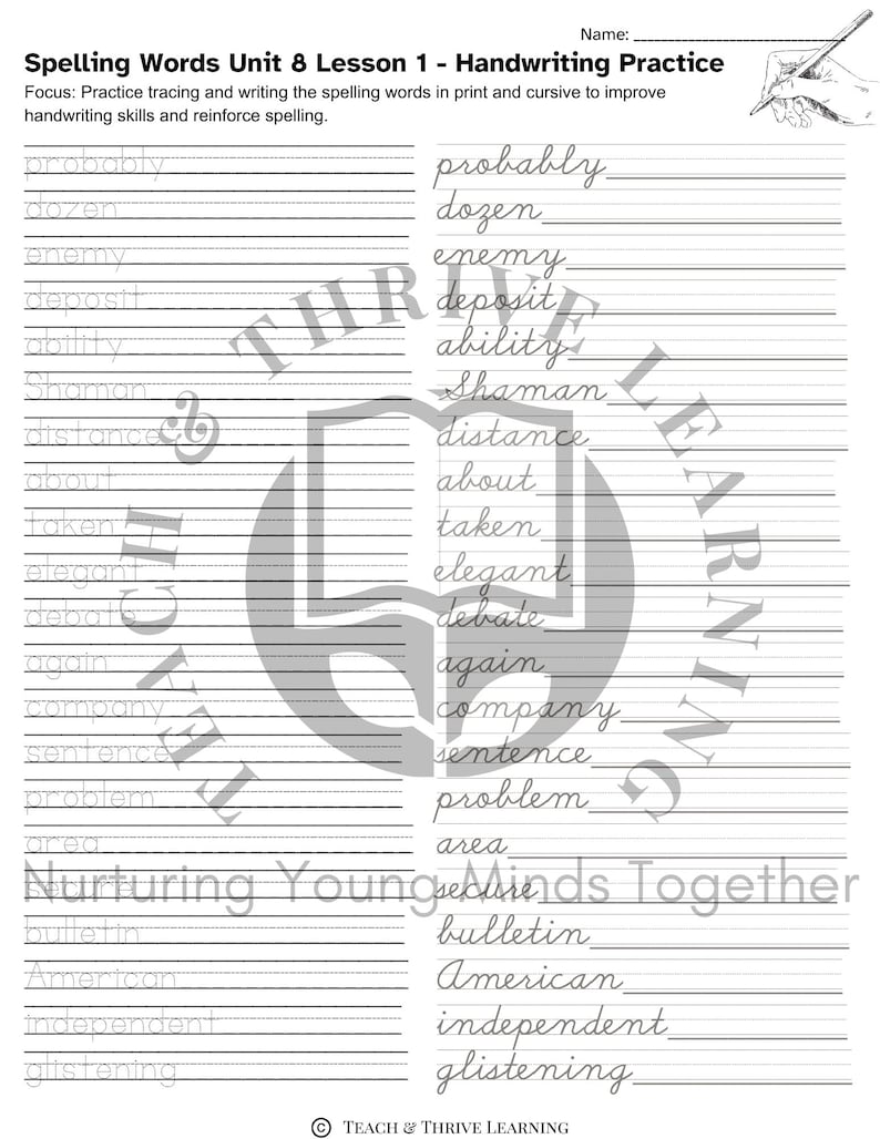 Spelling Activities and Supplements | CKLA Grade 3 Unit 8 Native ...