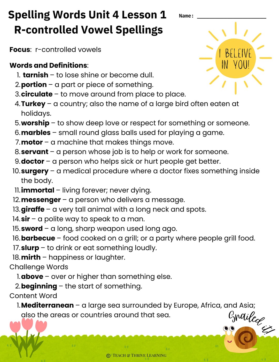 Unit 4 CKLA Grade 3 Spelling Activities | Lessons 1, 6, 11 Lists ...
