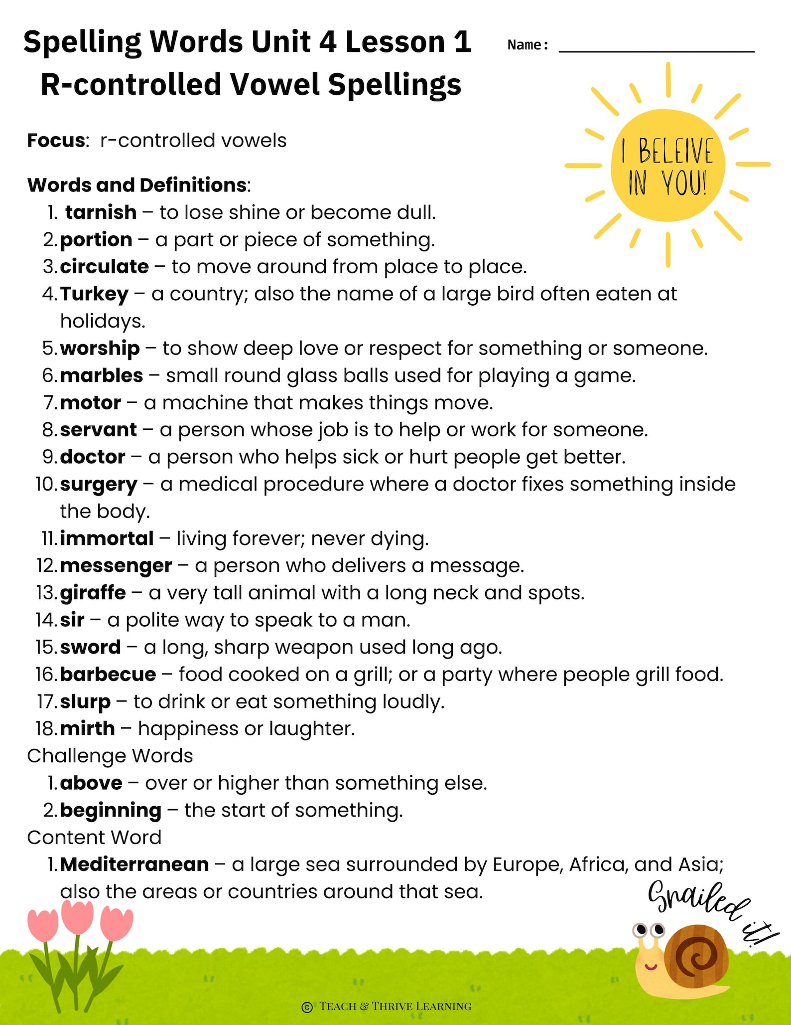 Unit 4 CKLA Grade 3 Spelling Activities | Lessons 1, 6, 11 Lists ...