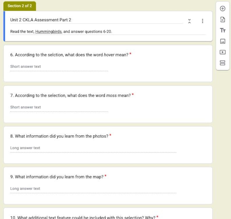3rd Grade CKLA Animal Classification: Writing Rubric & Assessment ...