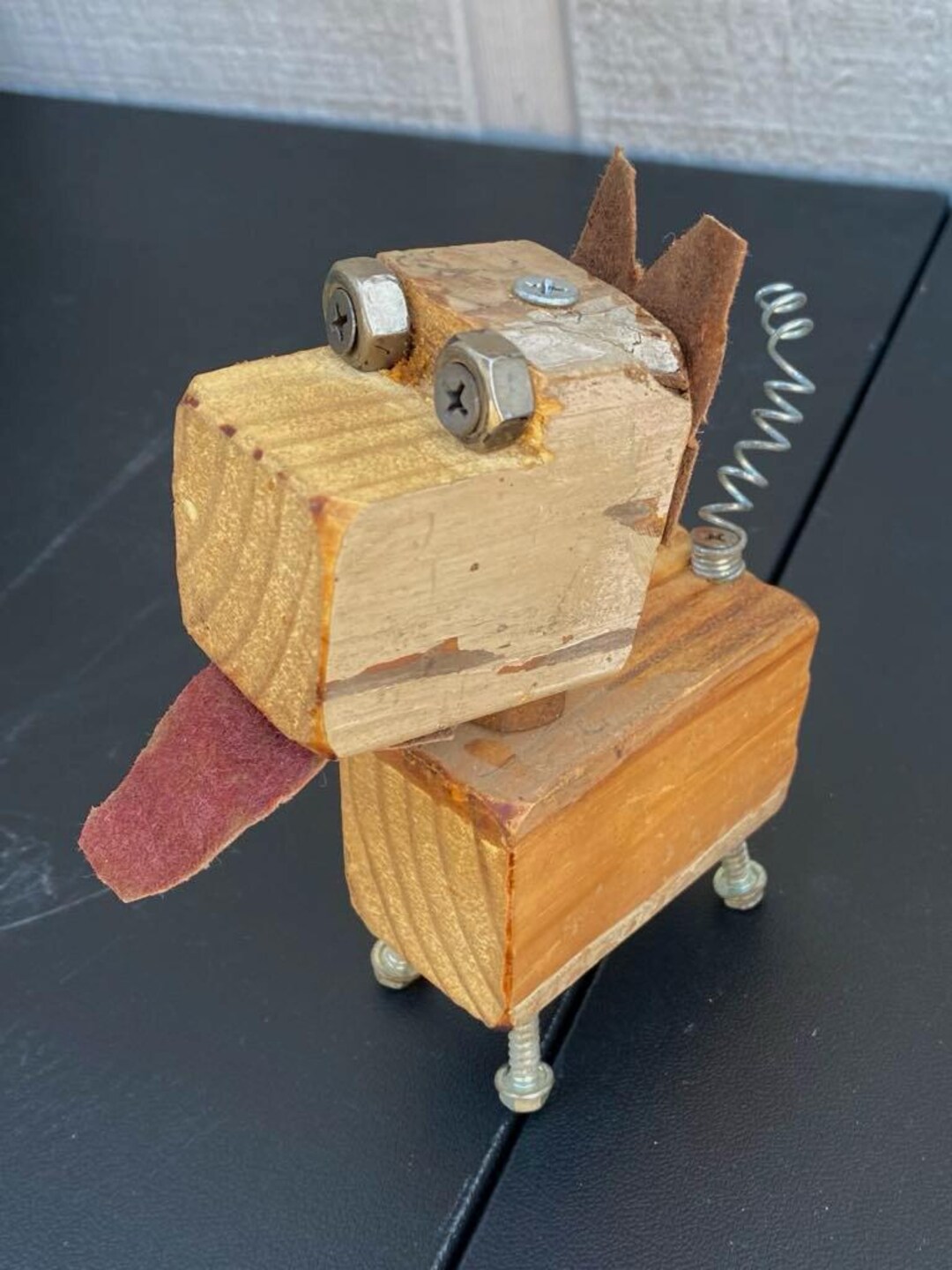 Woody the Dog Upcycled Art Sculpture Assemblage | Dog Lover Gift | Pet ...