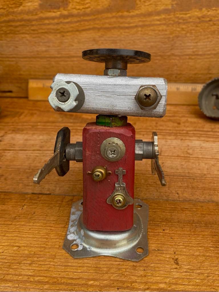 Little Red Robot the Upcycled Robot Junk Art Sculpture | Robot Lover ...