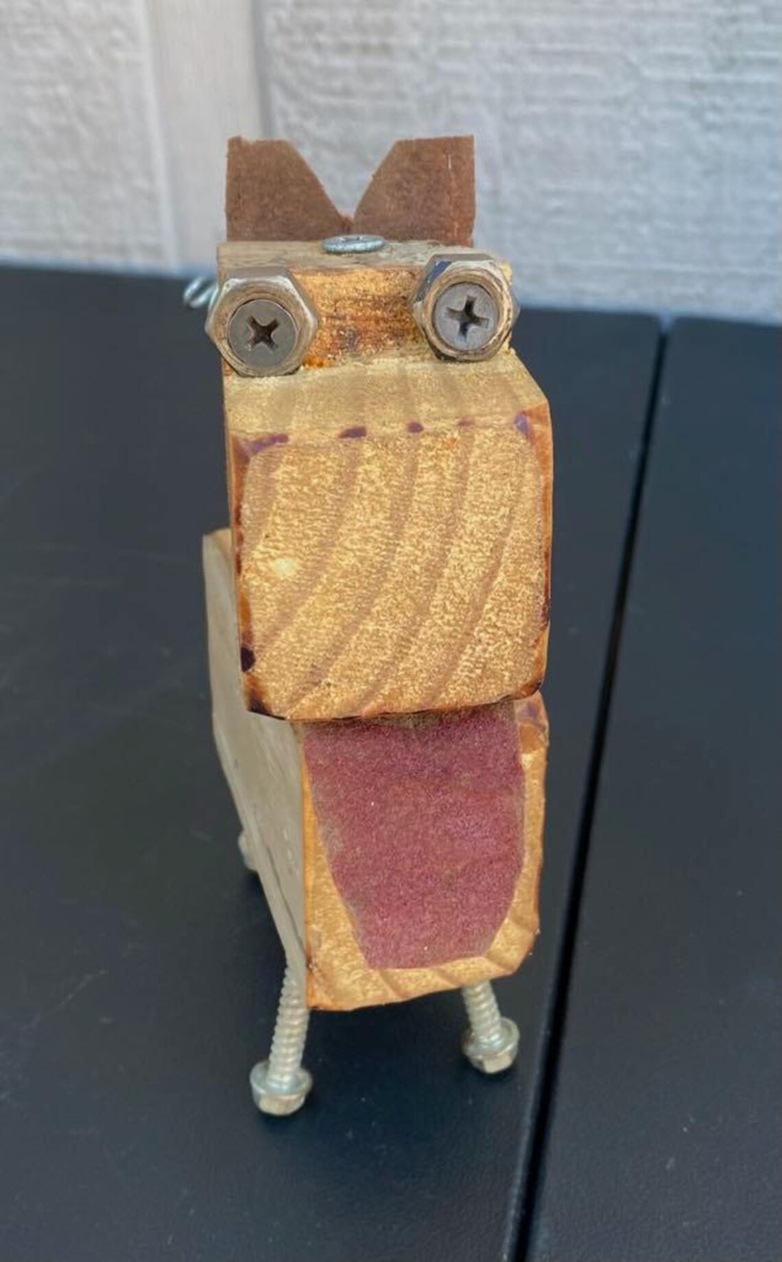 Woody the Dog Upcycled Art Sculpture Assemblage | Dog Lover Gift | Pet ...