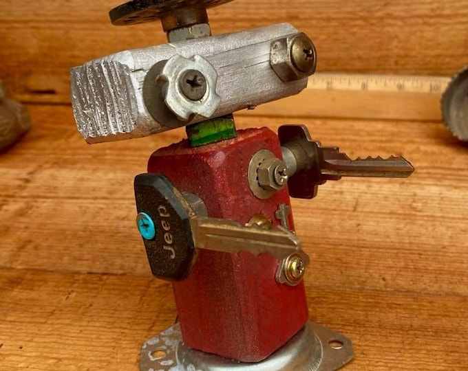 Little Red Robot the Upcycled Robot Junk Art Sculpture | Robot Lover ...