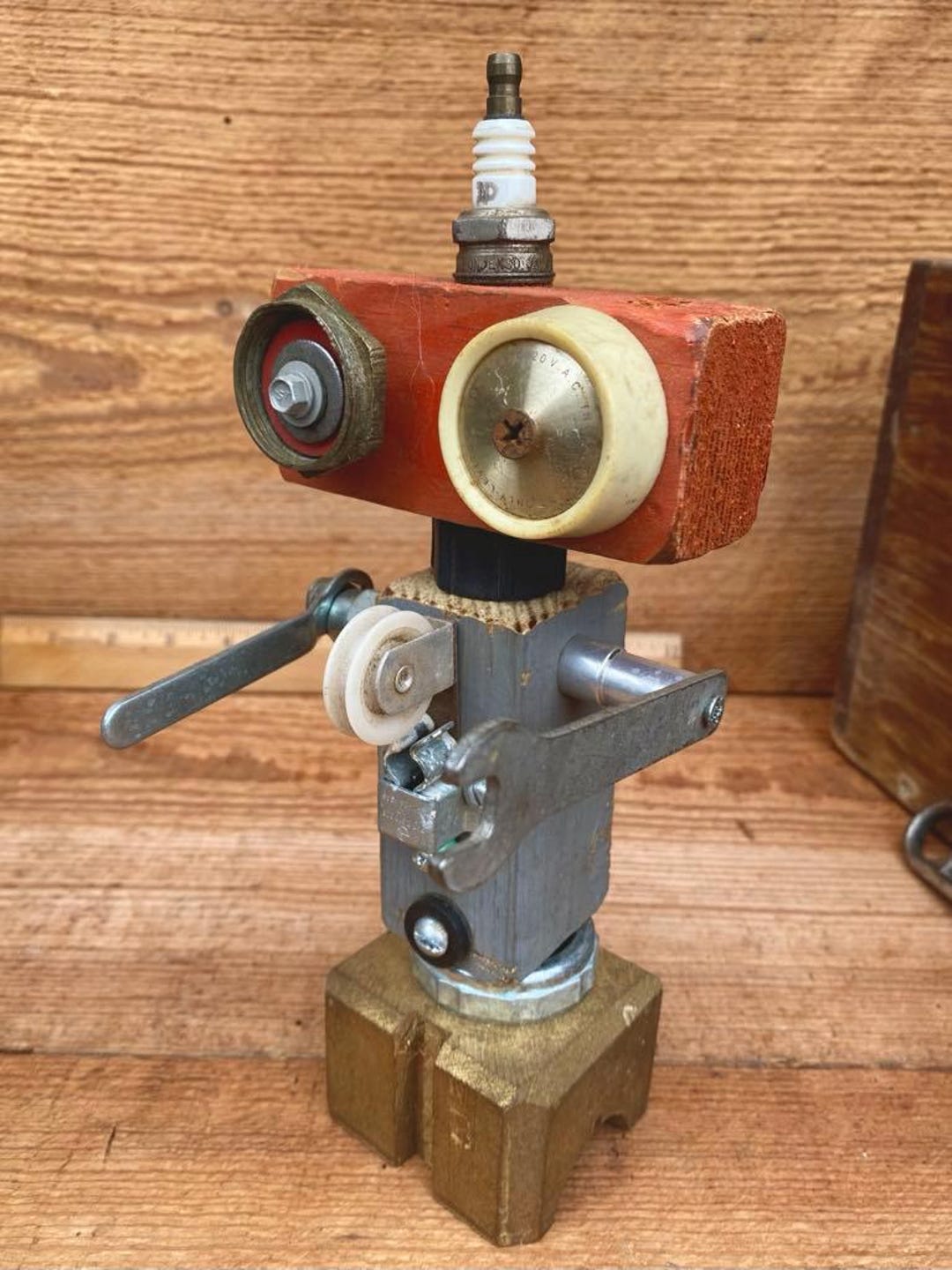 Spark-bot the Upcycled Junk Art Robot Sculpture - Etsy