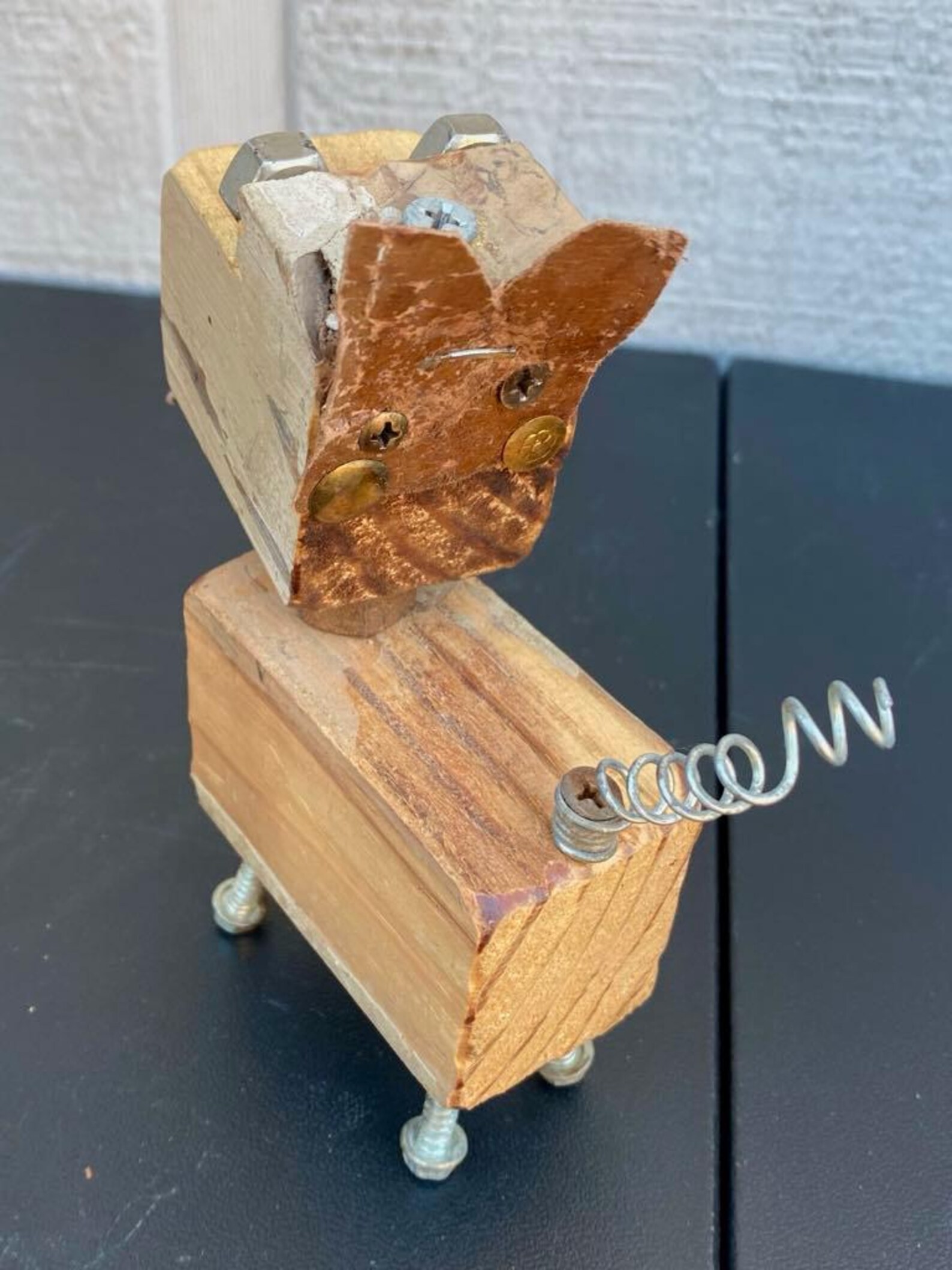 Woody the Dog Upcycled Art Sculpture Assemblage | Dog Lover Gift | Pet ...