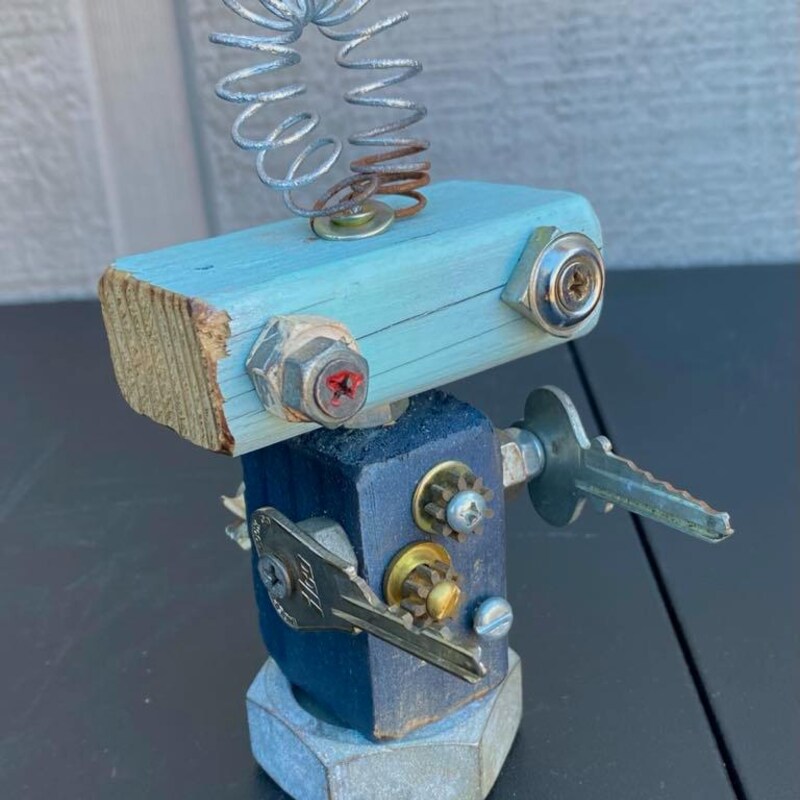 Robot Assemblage - Etsy