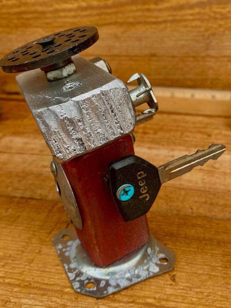 Little Red Robot the Upcycled Robot Junk Art Sculpture | Robot Lover ...
