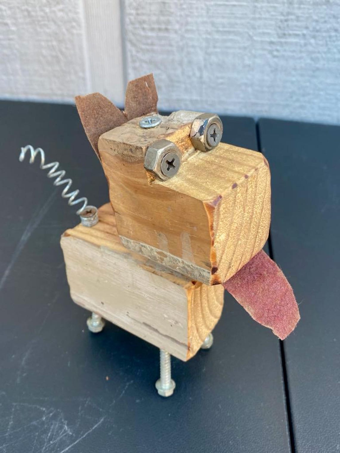 Woody the Dog Upcycled Art Sculpture Assemblage | Dog Lover Gift | Pet ...