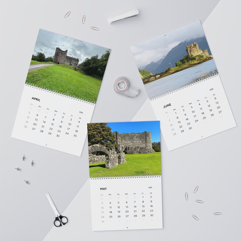 Scotland Castles Wall Calendar 2026, Travel Photography, History ...