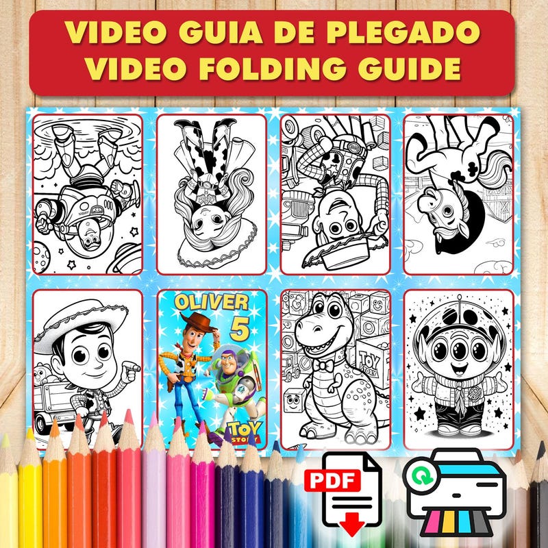 Mini Coloring Book - Etsy
