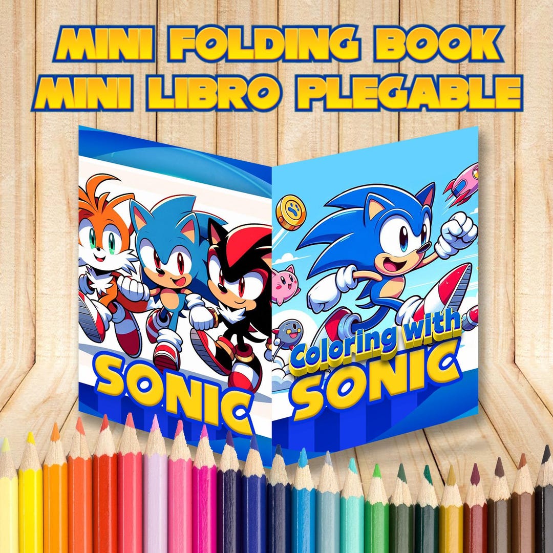 Mini Foldable Coloring Book - Etsy