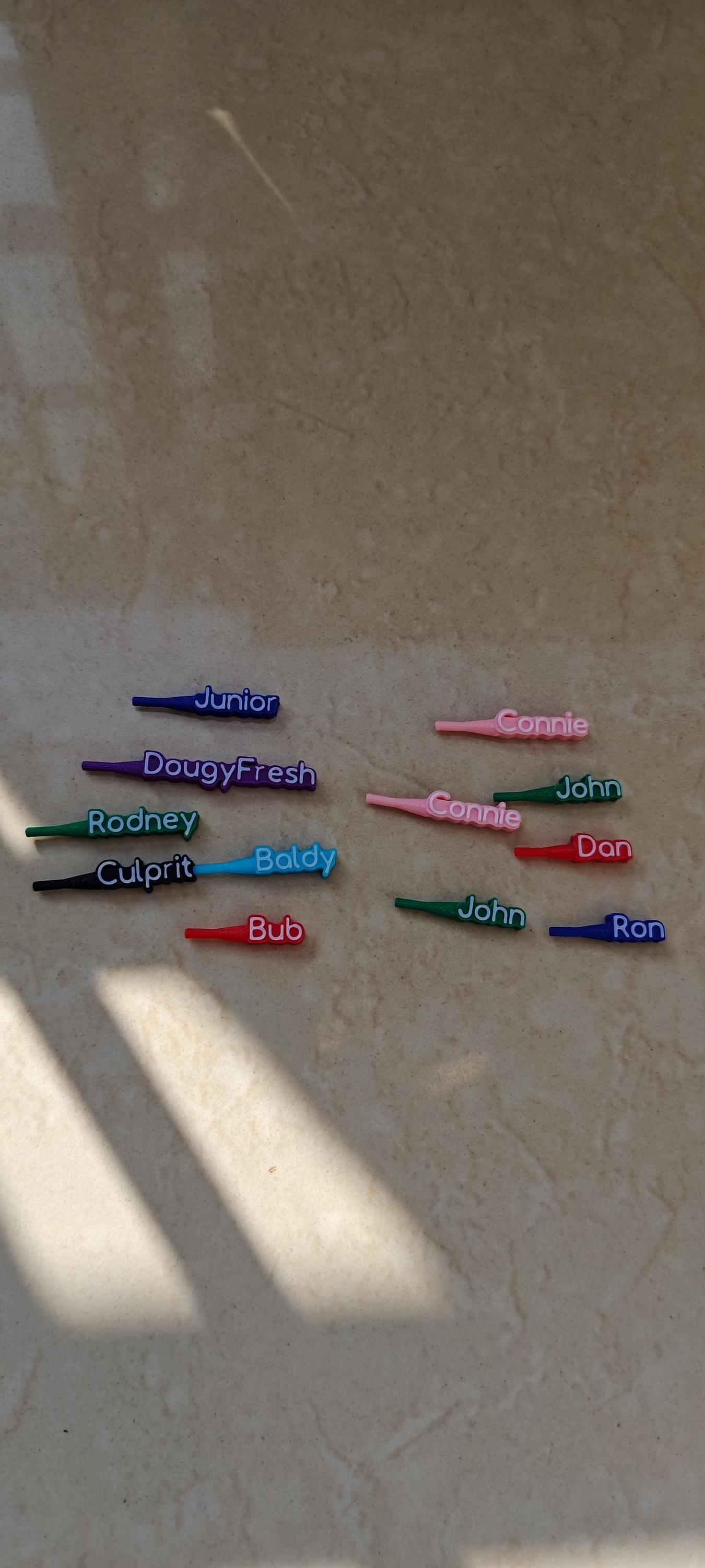 Custom Cribbage Board Pegs, 3D Printed, Personalized, Name & Color ...