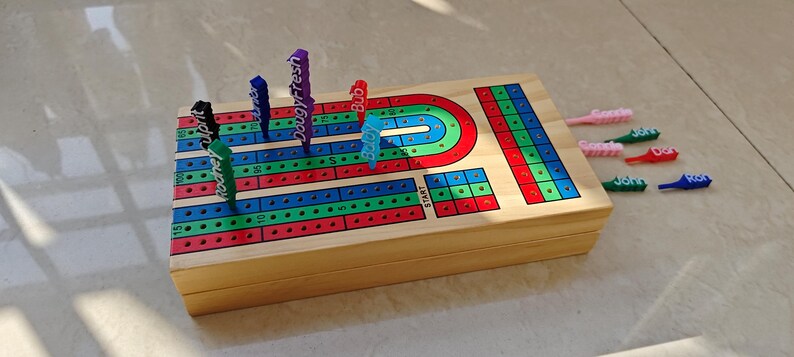 Custom Cribbage Board Pegs, 3D Printed, Personalized, Name & Color ...