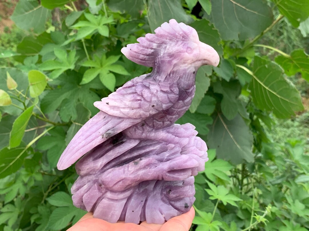 5.9''+ Natural Purple Mica Quartz,quartz Crystal,hand Carved,crystal ...