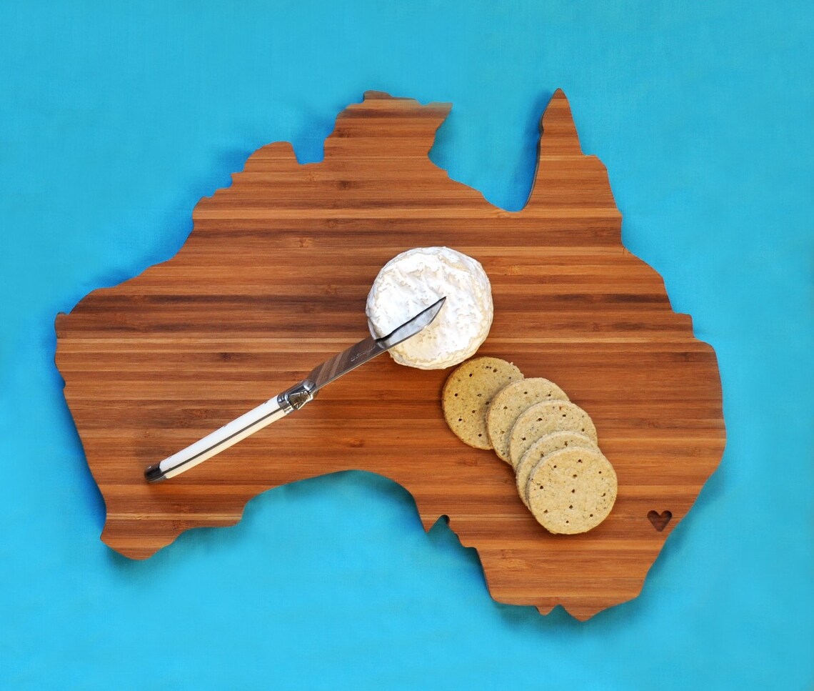 Australia Cutting Board Wood Cutting Board Australia Gift | Etsy