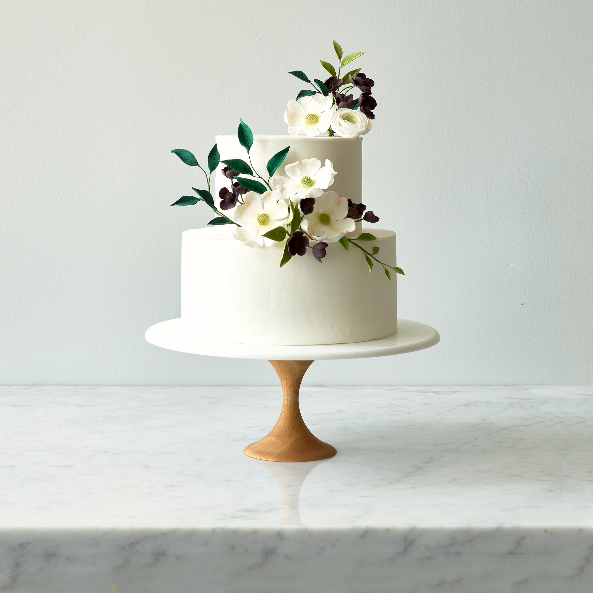 Wooden Cake Stand; Cake Plate; Floral Cake Stand Kitchen & Dining Cake ...
