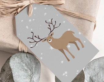 Deer Gift Tags - Etsy