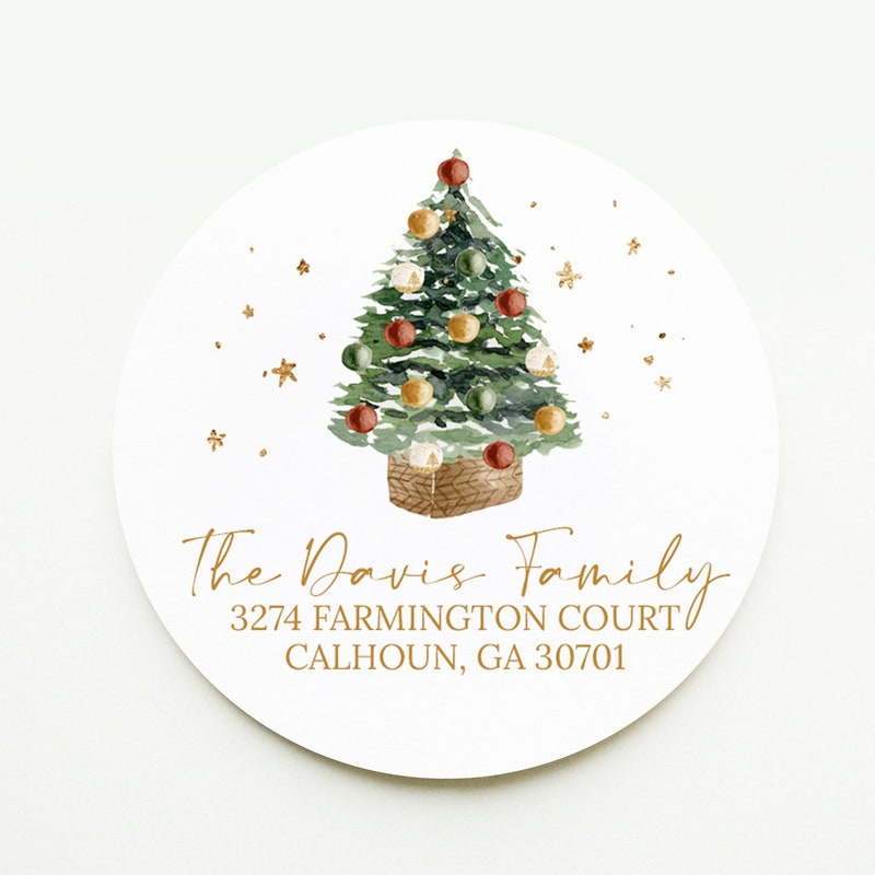 Christmas Tree Label - Etsy