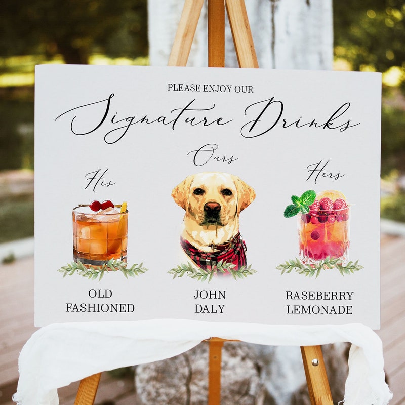 Wedding Drink Sign - Etsy