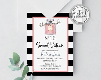 Chanel invitations | Etsy