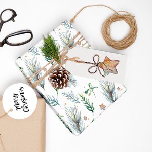 Rustic Christmas Wrapping Paper Sheets Roll, Holiday Gift Wrap, Thick ...