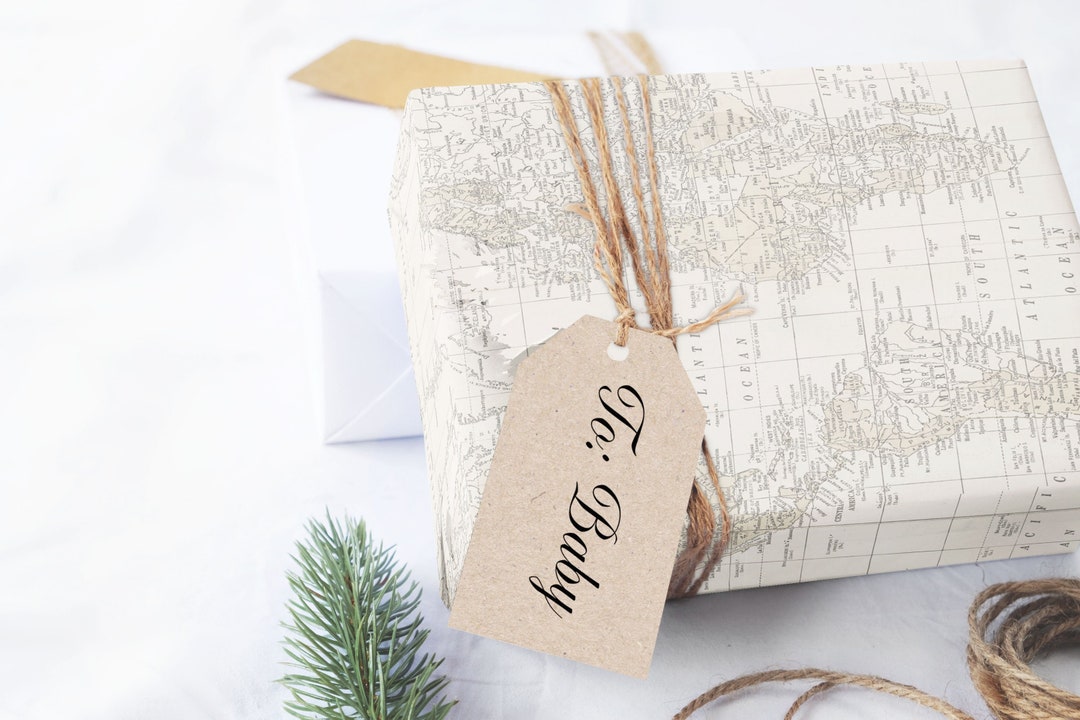 Vintage Map Gift Wrapping Paper, Travel Theme - Etsy