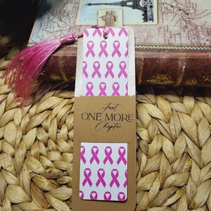 Breast Cancer Bookmark With Tassel, Survivor Gift, Bookmark for Women ...