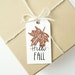 Hello Fall Gift Tags, PRINTED Gift Tags With String, Maple Leaf Favor ...