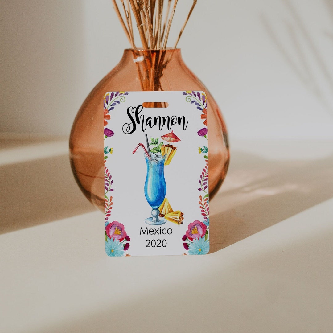 Beach Luggage Tags, Girls Trip Personalized Gift Tag, Personalized ...