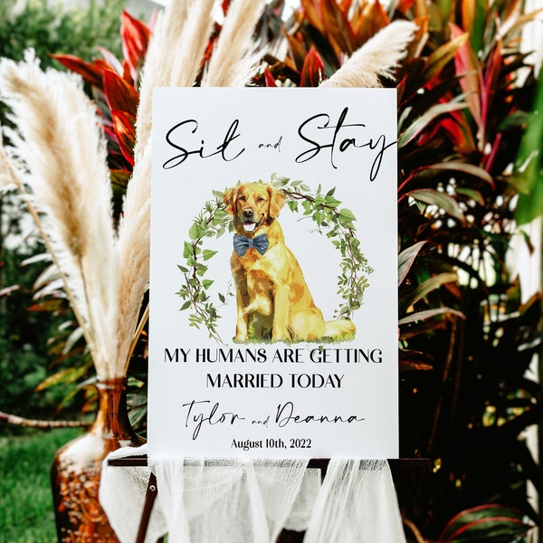 Dog Wedding Sign - Etsy