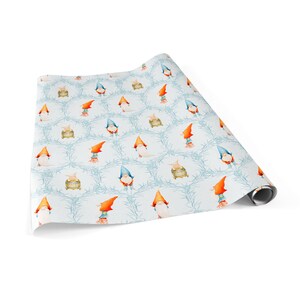 Gnome Christmas Wrapping Paper Sheets Roll, Holiday Gift Wrap, Thick ...