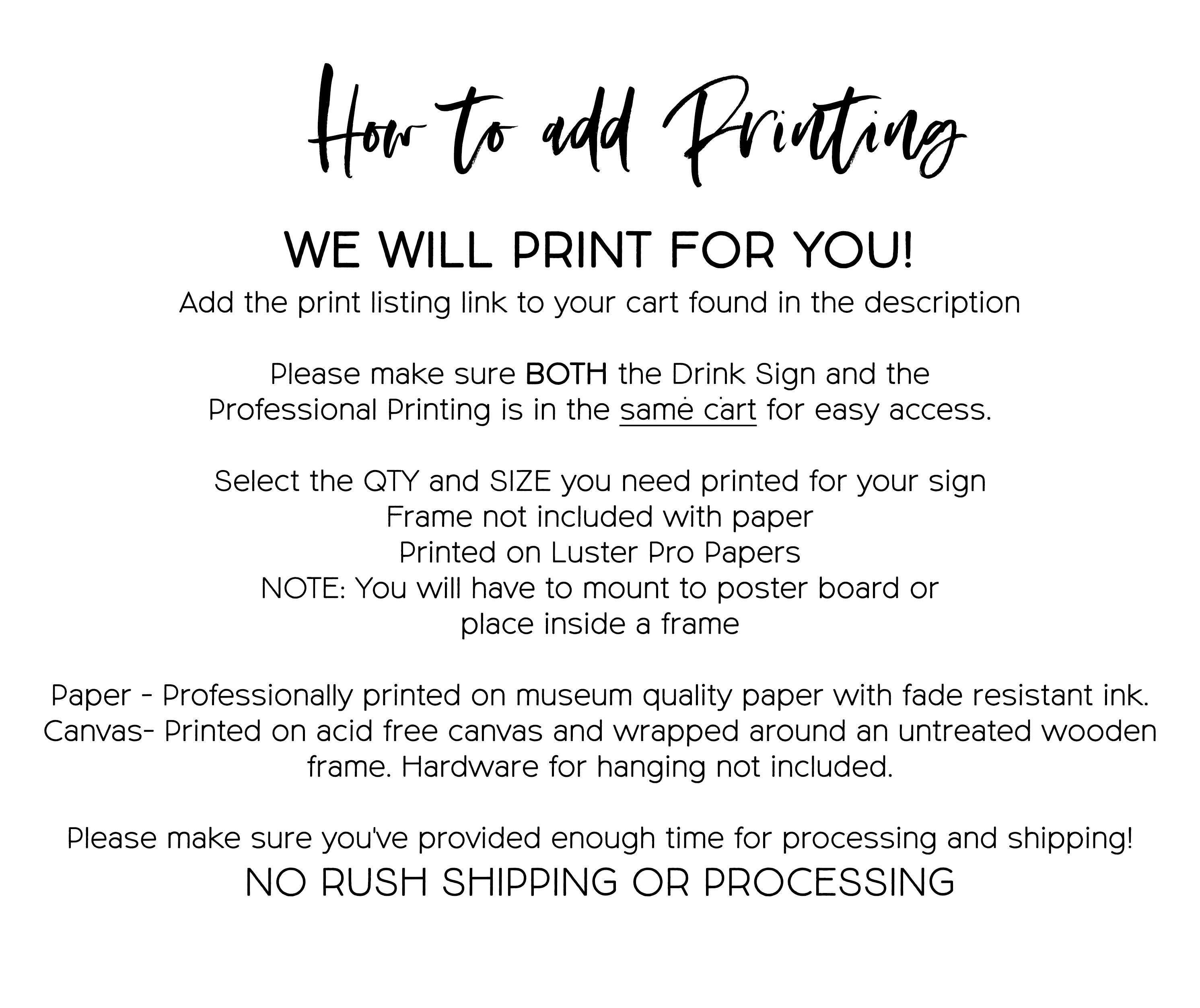 Art Deco Signature Drinks Sign Wedding Signature Drinks Sign - Etsy Canada