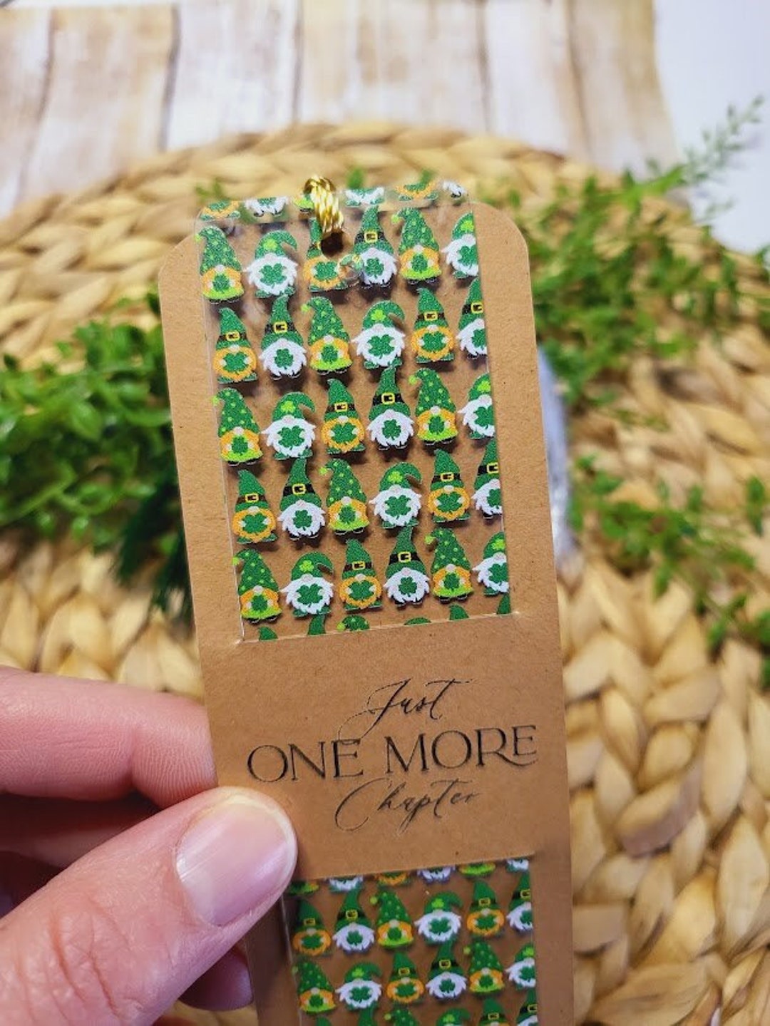 St Patricks Day Gnome Bookmark With Tassel, Book Lovers Gifts, Avid ...