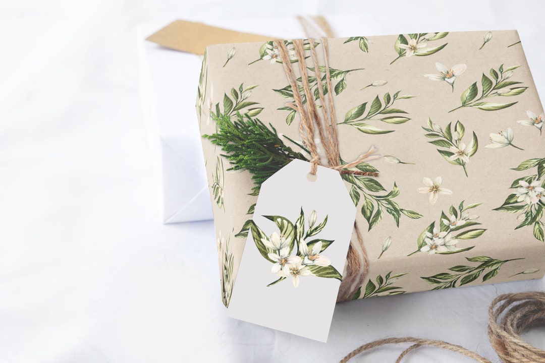 Wildflower Botanical Wrapping Paper | Mother’s Day Gift Wrap | Luxury ...