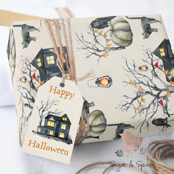 Spooky Wrapping Paper - Etsy