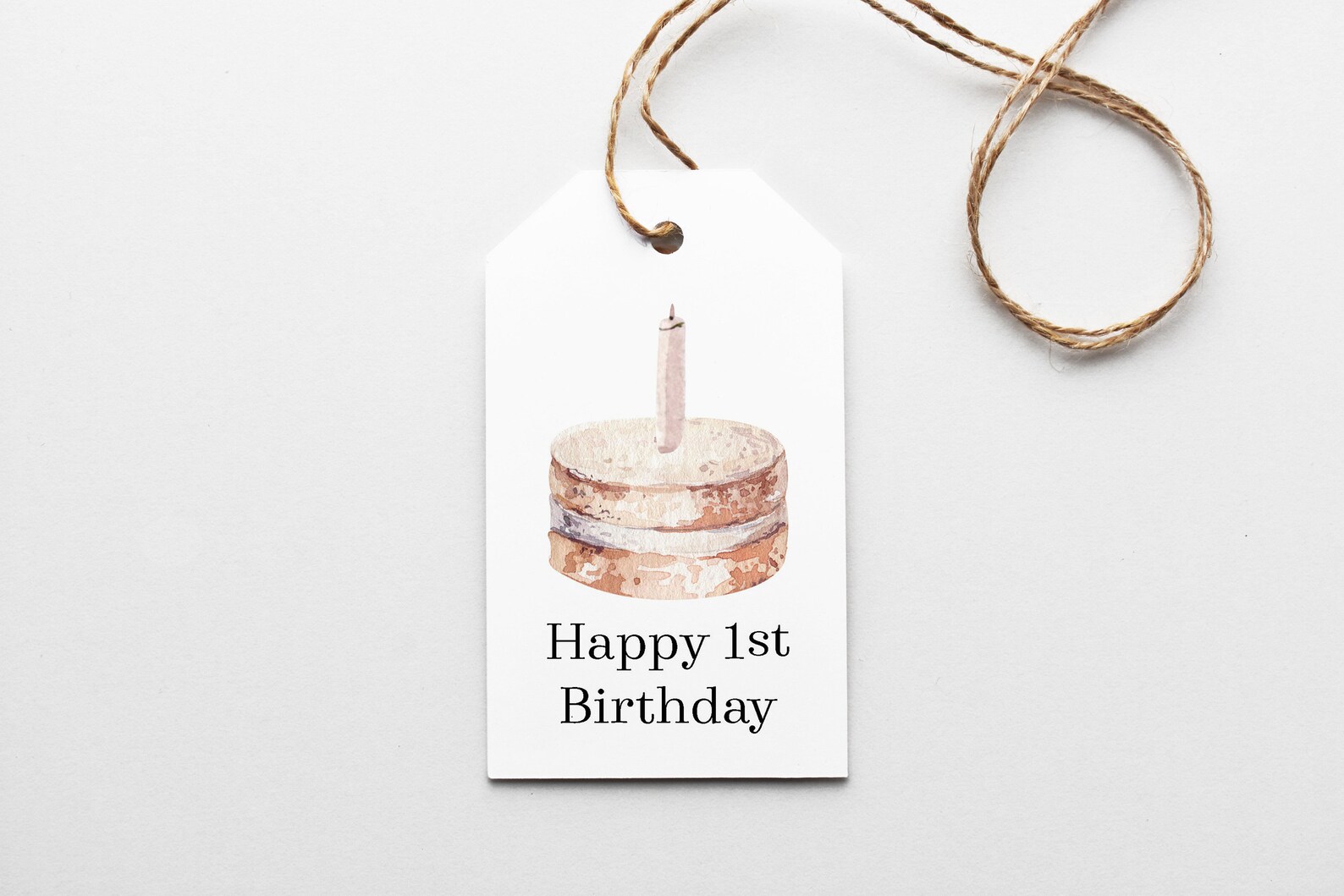 Happy Birthday Cake Tags PRINTED Birthday Gift Tags With | Etsy