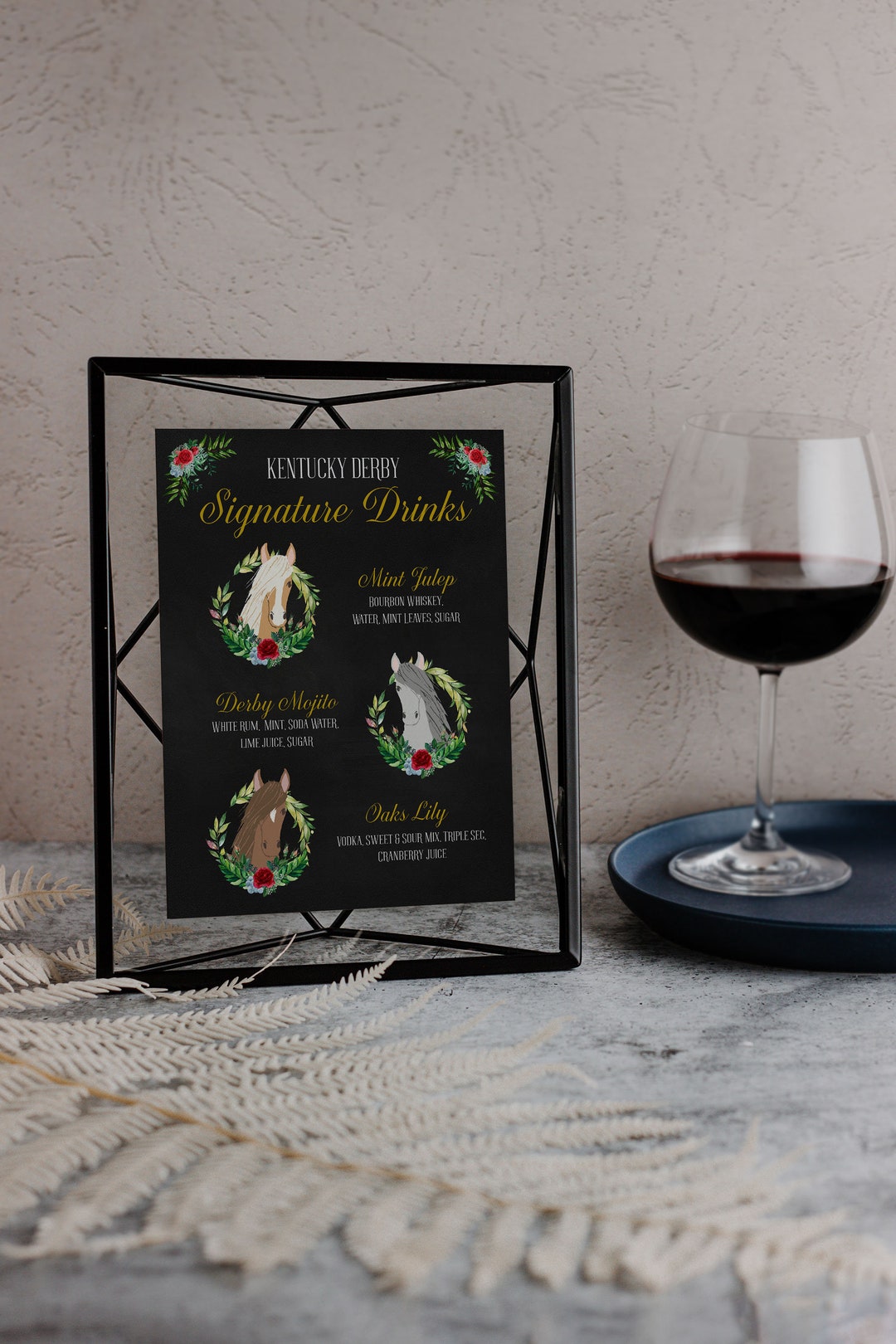 Kentucky Derby Signature Drinks Sign Drink Sign Bar Menu - Etsy